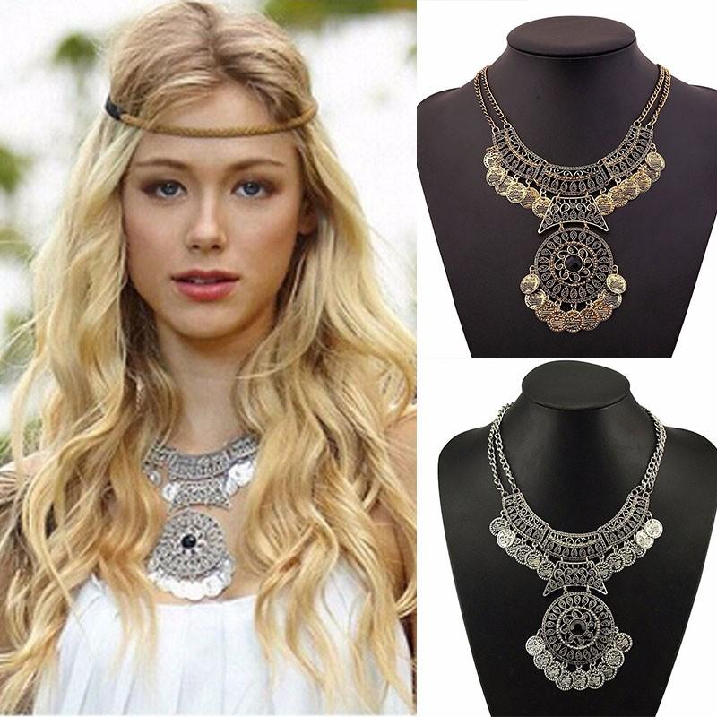 Bohemian Antique Necklace Tribal Collier – Boho Bay Gems