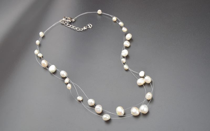 Handmade Flying Pearls Necklace – Boho Bay Gems
